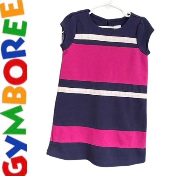 Gymboree | Dresses | Girls Color Block Striped Aline Dress Gymboree | Poshmark